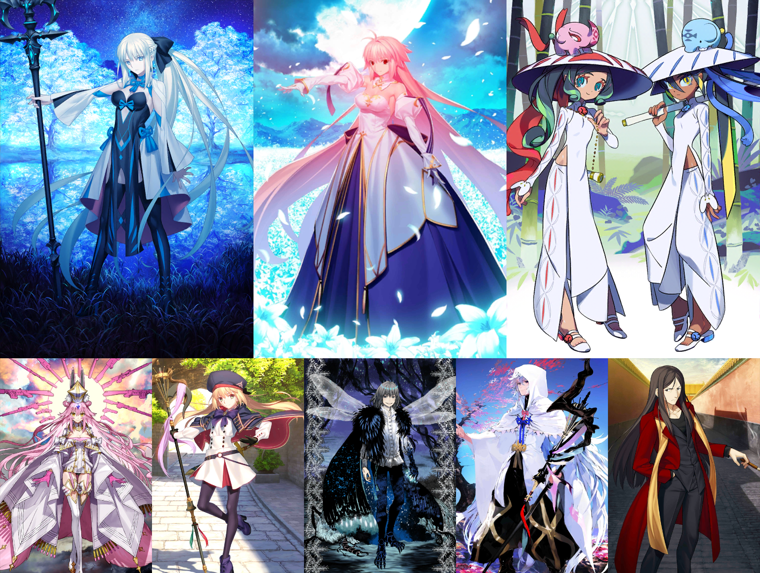[JP] FGO Morgan Arcueid Koyanskaya Castoria Oberon Trung Sisters Fate ...