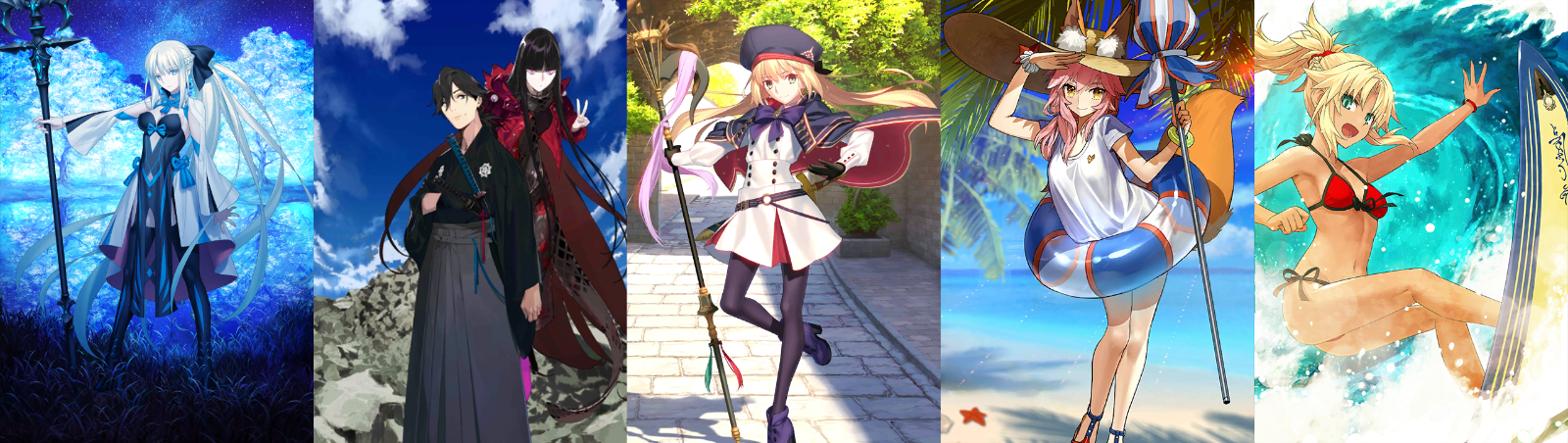 [JP] FGO Morgan Ryoma Artoria Caster Castoria Tamamo Mordred x5+ 1000 ...