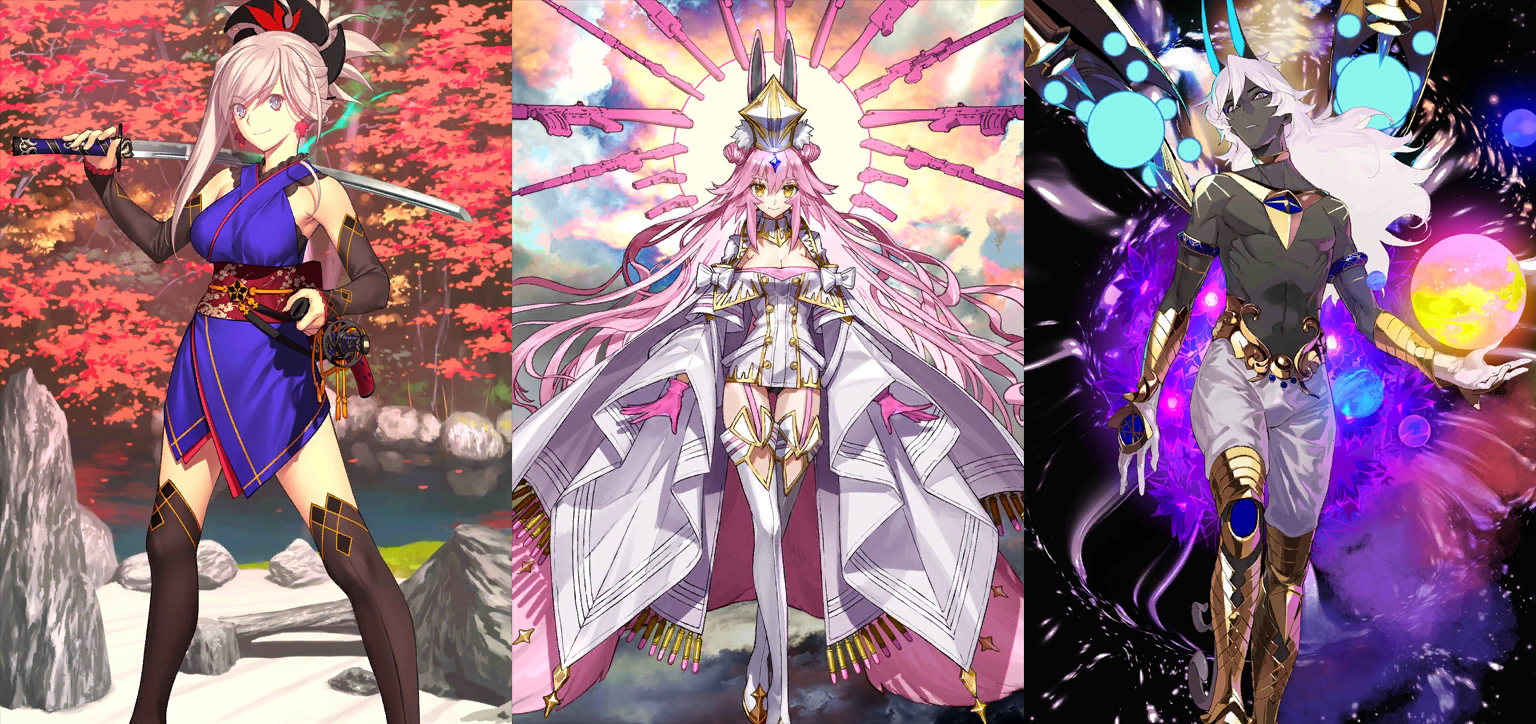 [JP] FGO Musashi Arjuna alter NP2 Koyanskaya NP2 + 800~1000SQ Fate Gra ...