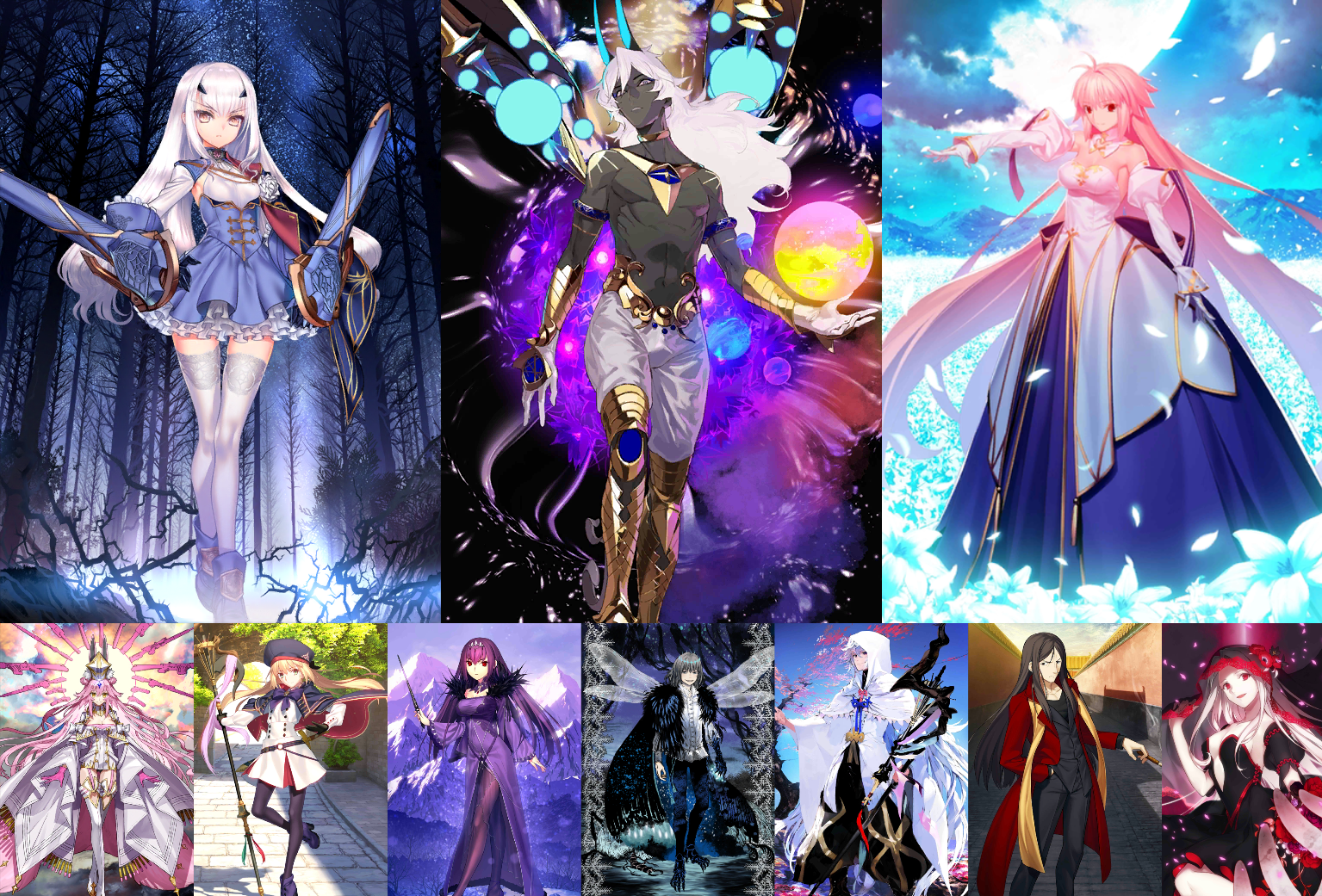 [JP] FGO NP2 Arcueid + Fairy Knight Lancelot Melusine Castoria Koyansk ...