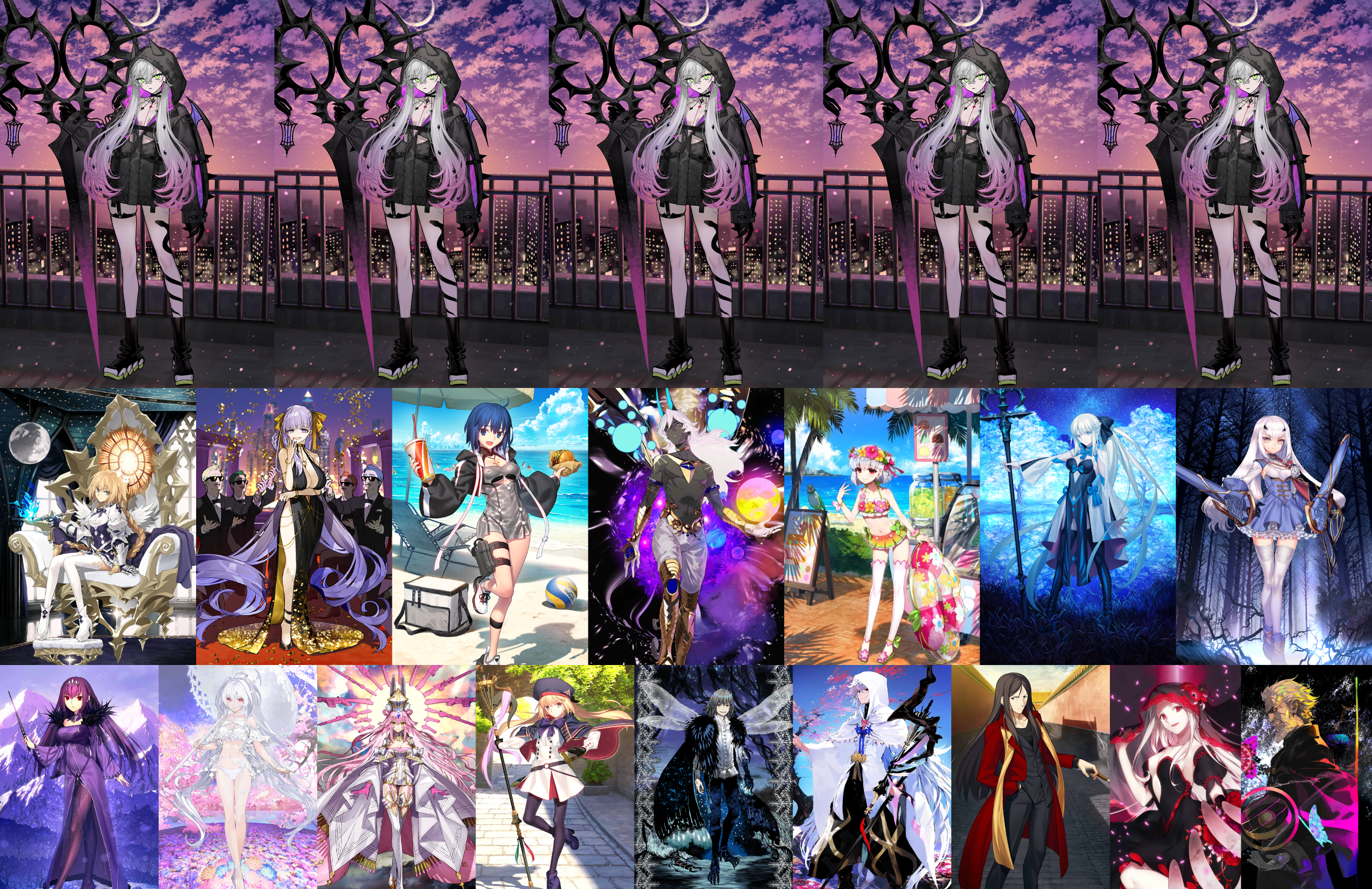 [JP] FGO NP5 Lilith + Metatron Jeanne Morgan Lancelot Arjuna Kama BB D ...