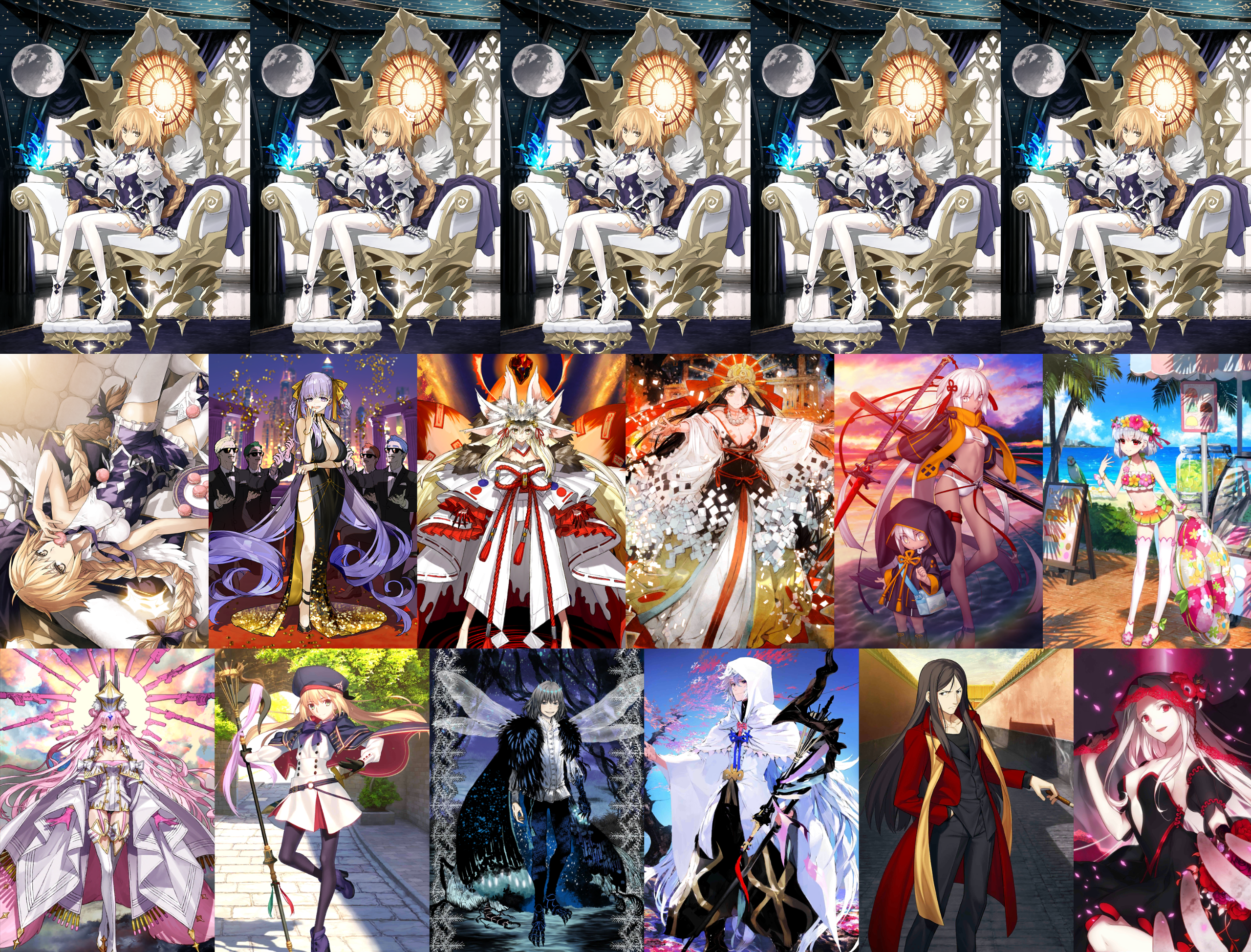 [JP] FGO NP5 Metatron Jeanne+ Kama Okita Himiko Darkness BB Dubai Cast ...