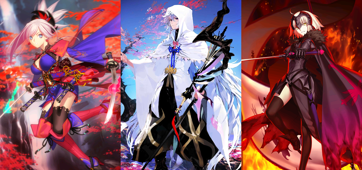 [JP] FGO NP5 Musashi +Merlin Jeanne + 400-600SQ Fate Grand Order endga ...