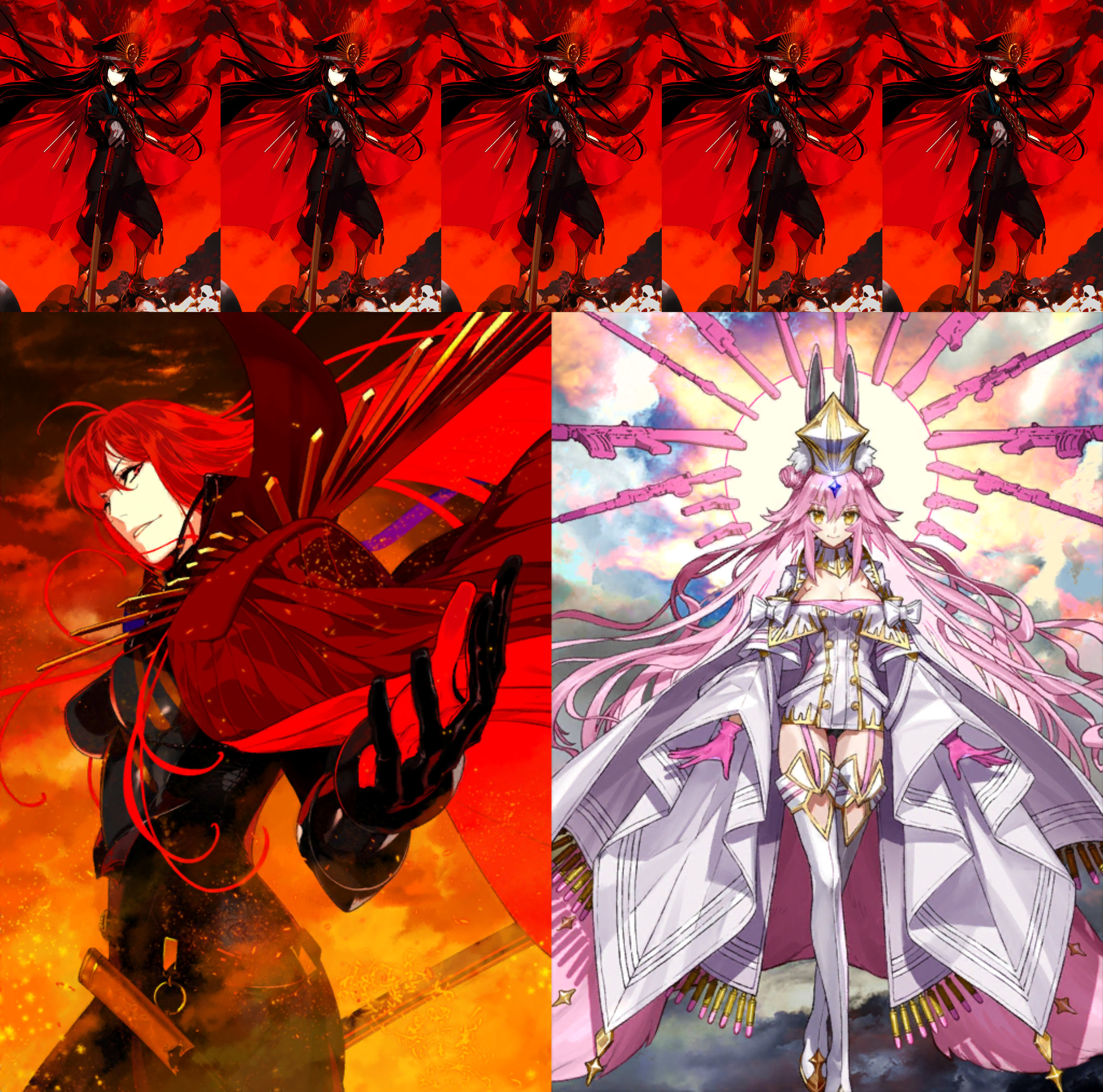 [JP] FGO NP5 Nobunaga avenger + Koyanskaya + random limited 5* Fate Gr ...