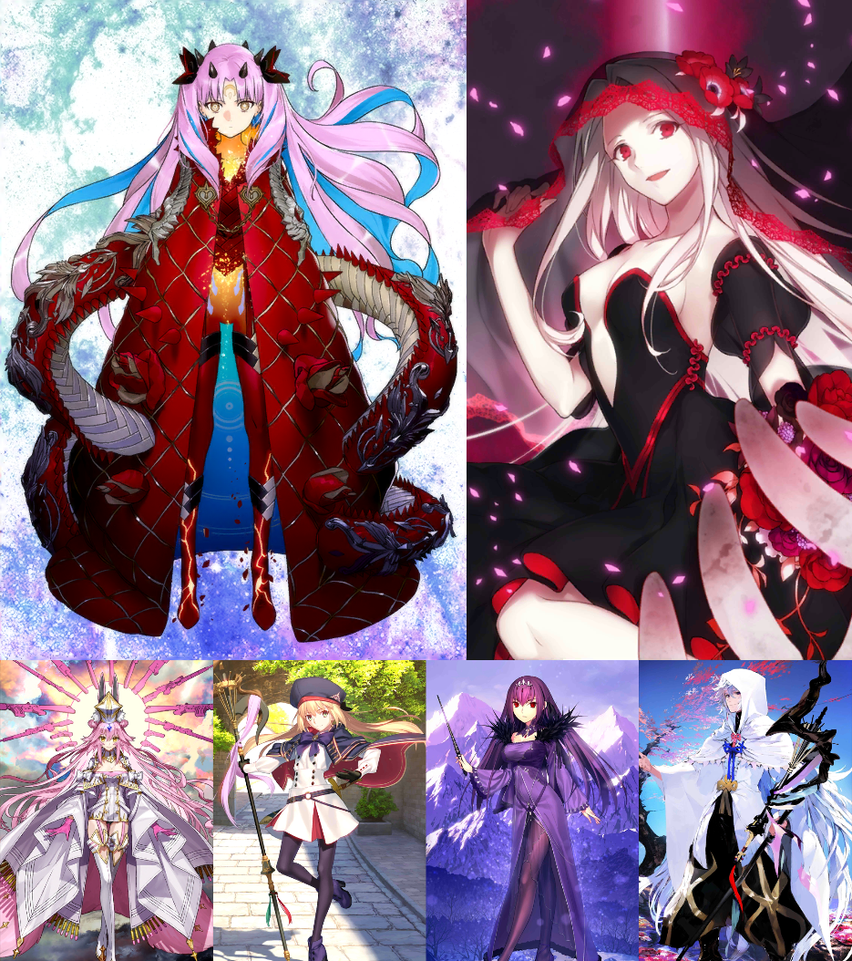 [JP] FGO NP5 Space Ishtar +Koyanskaya Vitch Skadi Merlin Castoria Fate – Mobile Games Starter