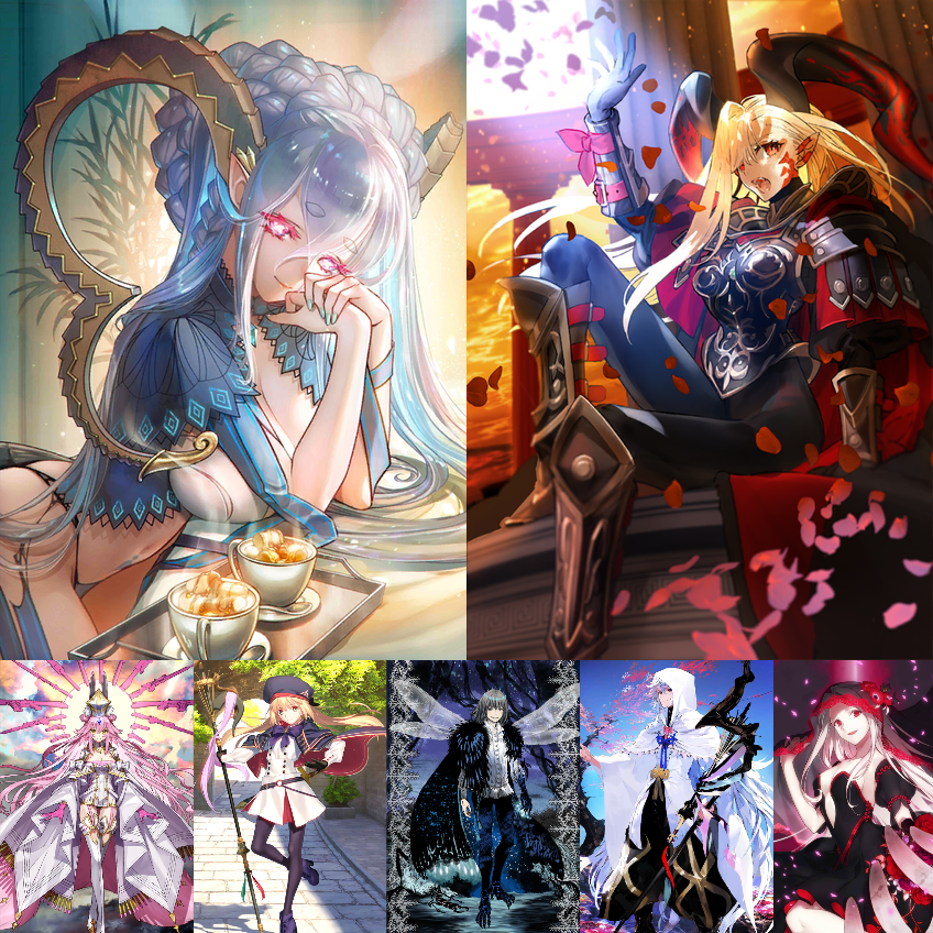 [JP] FGO NP5 Tiamat Larva NP3 Draco + Koyanskaya Castoria Oberon Merli ...