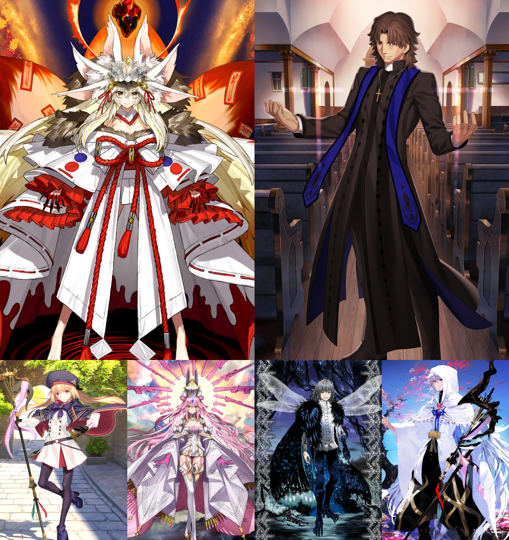 [JP] FGO Rasputin Koyanskaya of Darkness(NP2) Artoria Caster Castoria ...