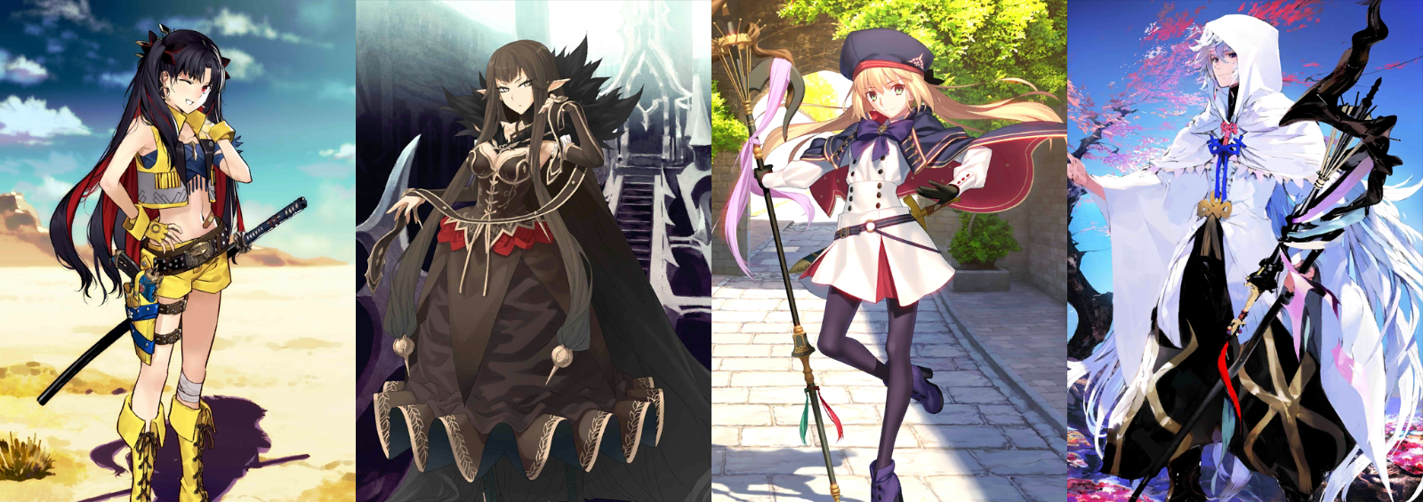 [JP] FGO Semiramis Merlin Space Ishtar Artoria Caster Castoria Fate Gr ...