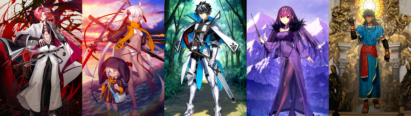 [JP] FGO Skadi Takasugi Okita saber alter Romulus Charlemagne Fate Gra ...