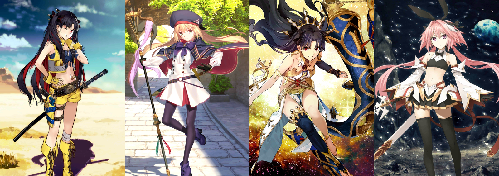 [JP] FGO Space Ishtar /double Artoria Caster Castoria Astolfo Fate Gra ...