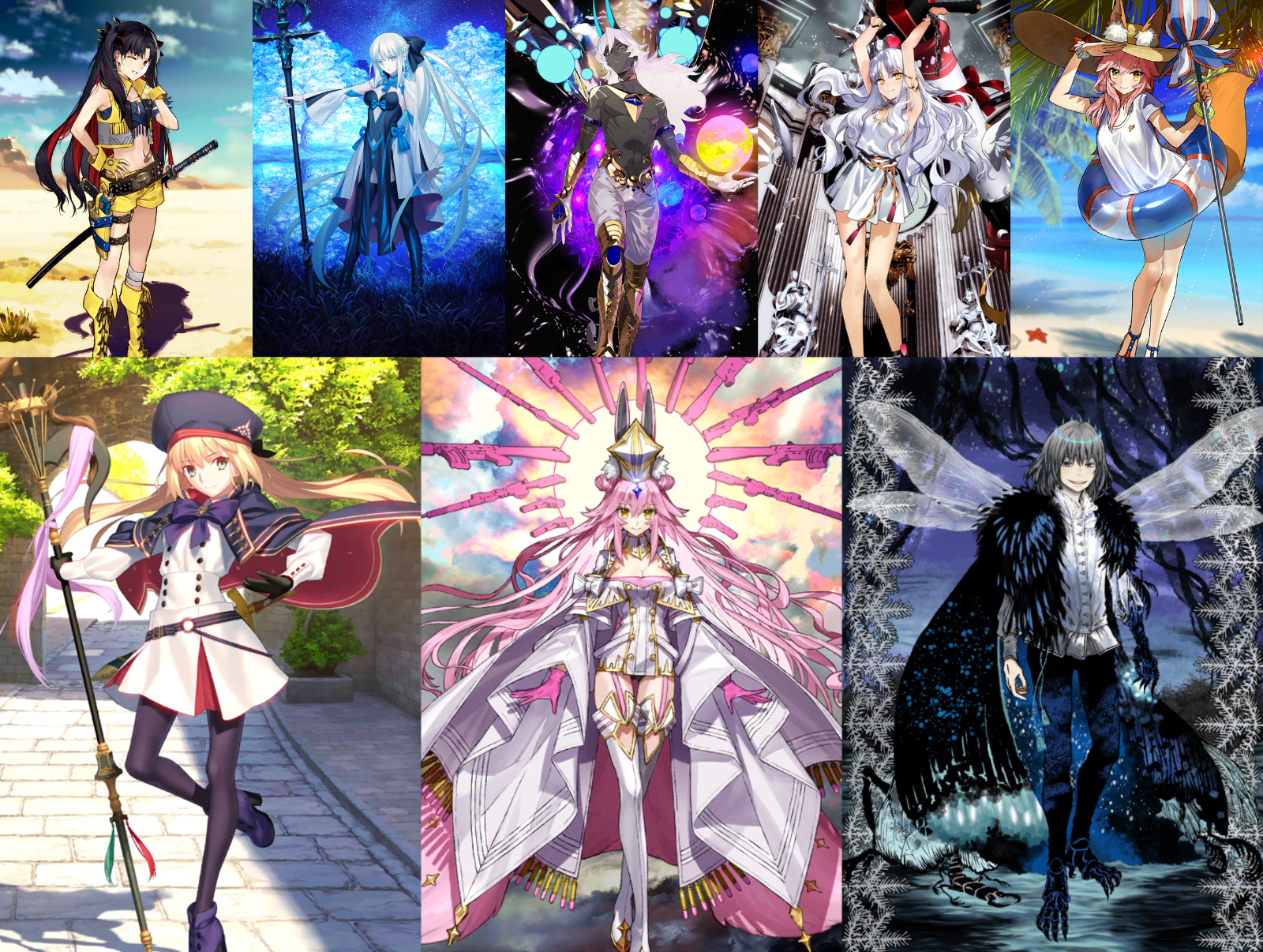 [JP] FGO Space Ishtar Morgan Arjuna Artoria Caster Castoria Koyanskaya ...