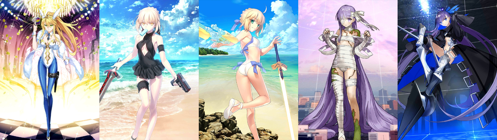 [JP] FGO triple Artoria ruler archer alter Meltlilith Kingprotea Fate – Mobile Games Starter