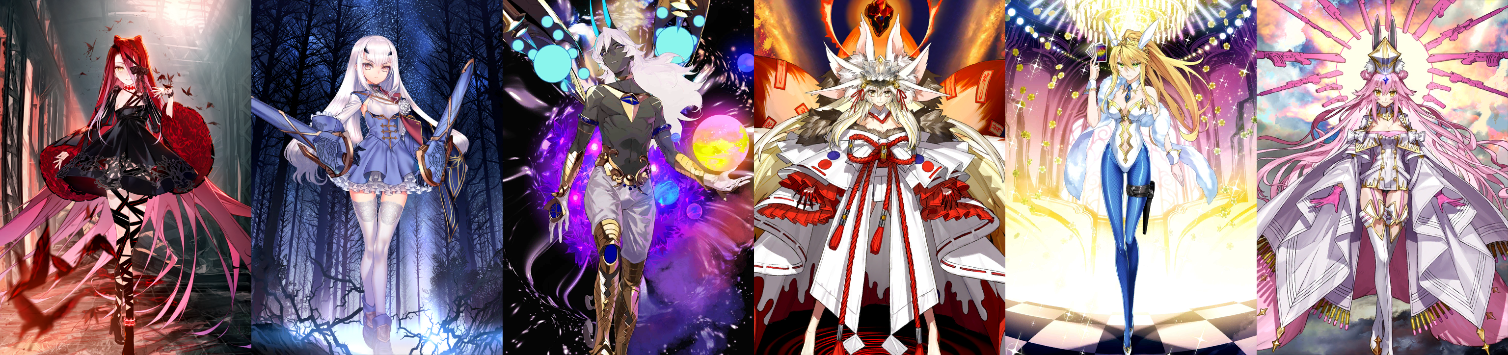 [JP] FGO Typhon Artoria(ruler) Fairy Knight Lancelot Darkness Arjuna a ...