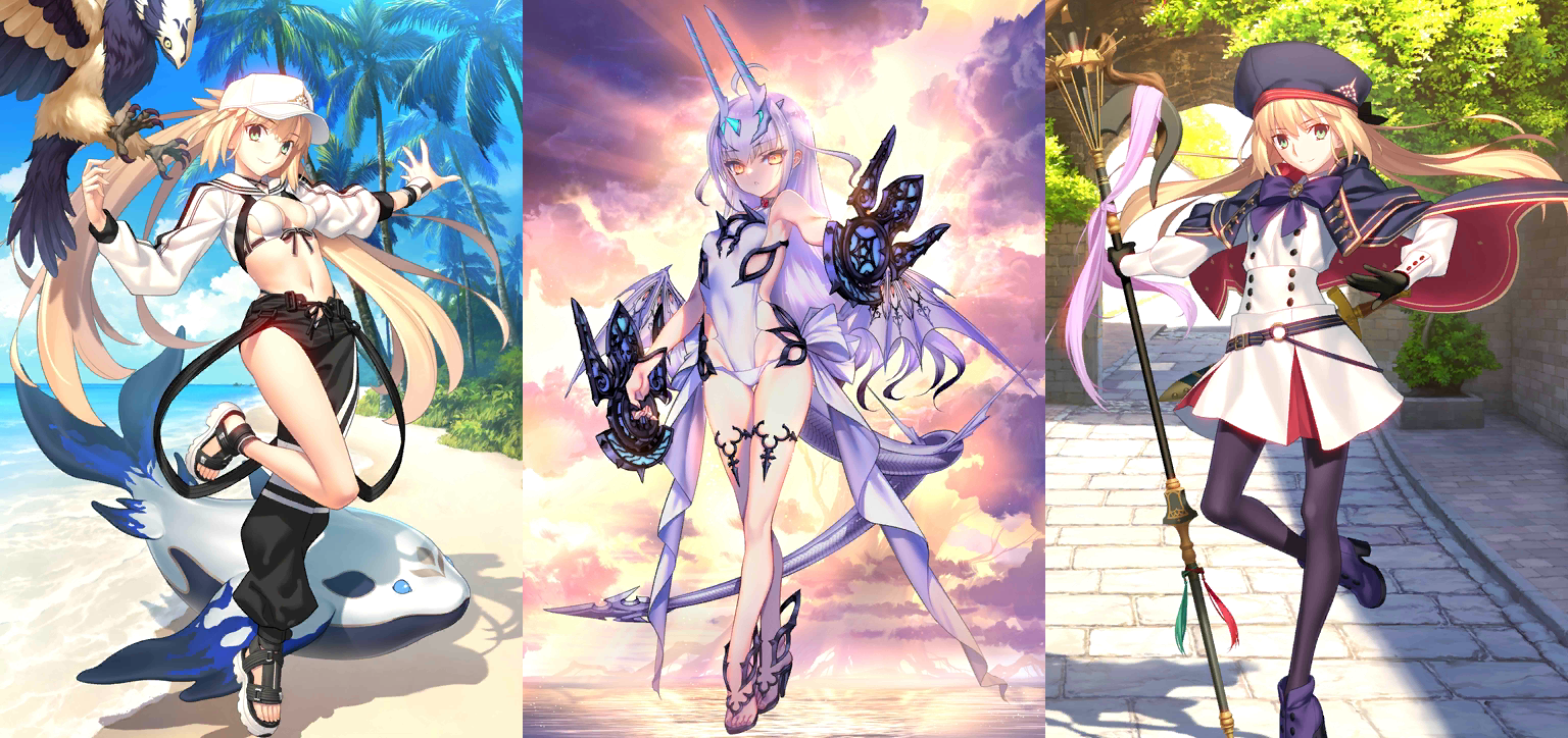 [JP] [INSTANT] FGO Castoria berserkser + Melusine Ruler summer + Artor ...