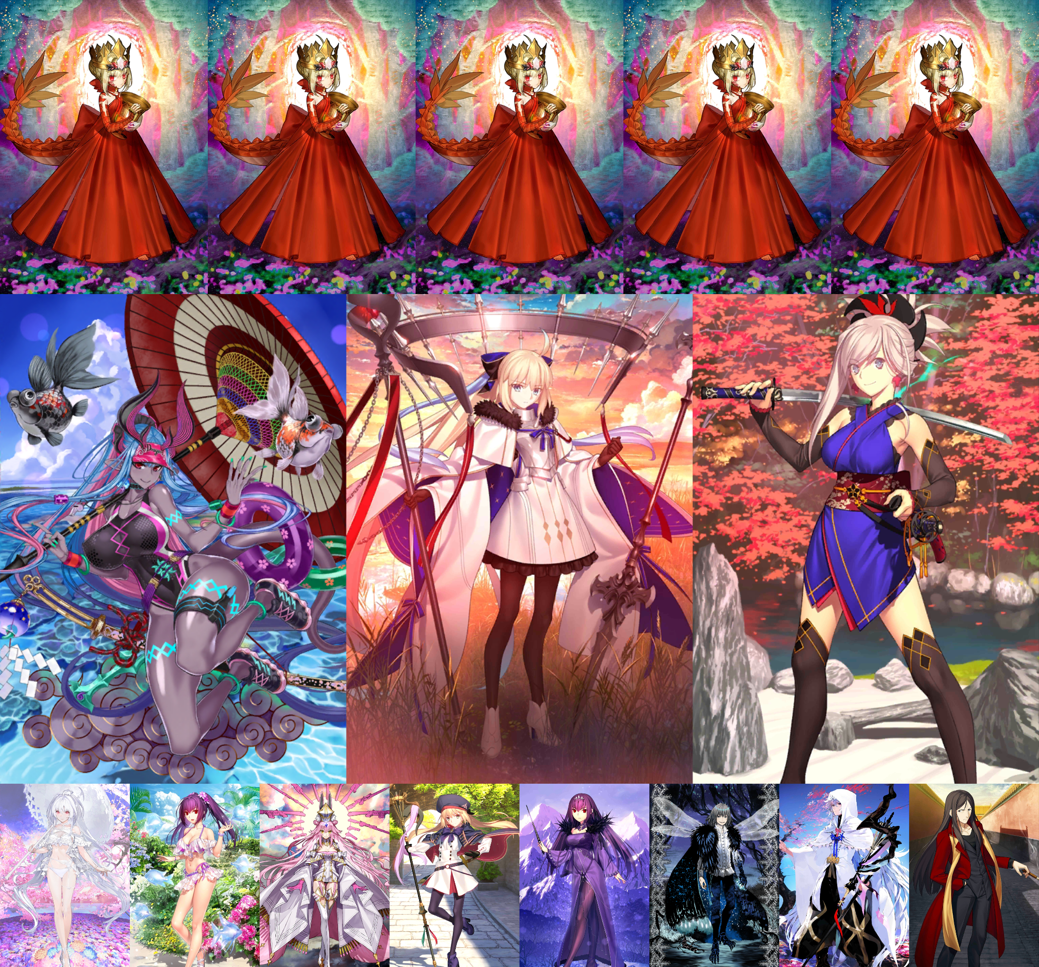 [JP] [INSTANT] FGO NP5 Draco +Tonelico Musashi Ibuki Lady Avalon Koyan ...