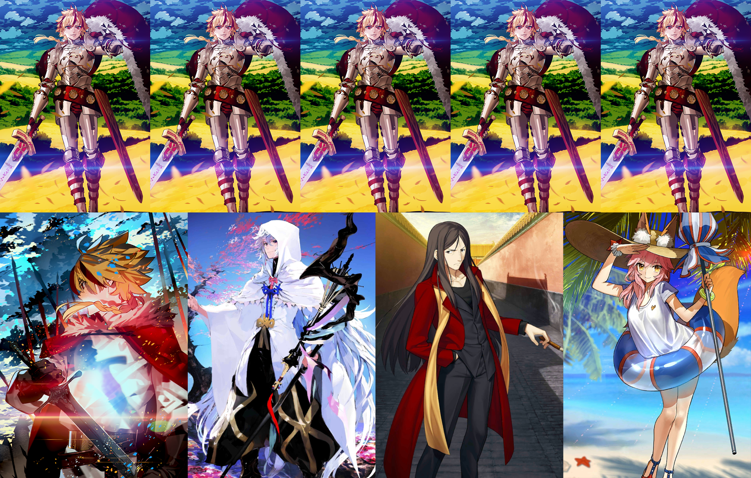 [JP] [INSTANT] FGO NP6 Richard I + Merlin Tamamo Waver +400~500SQ Fate ...
