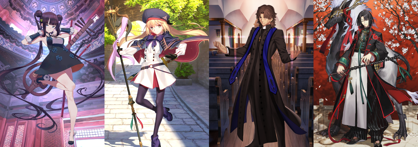 [JP]Fate Grand Order FGO Artoria Caster Castoria Yang Guifei Rasputin+ ...