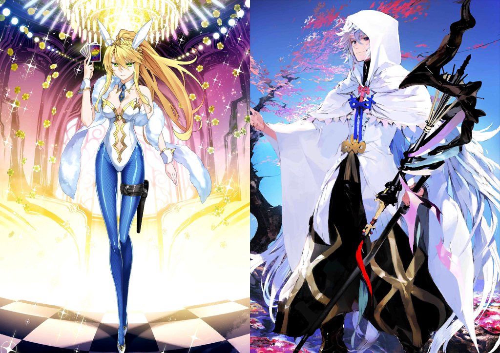 [JP]Fate Grand Order FGO Artoria ruler Lion King Merlin starter accoun ...