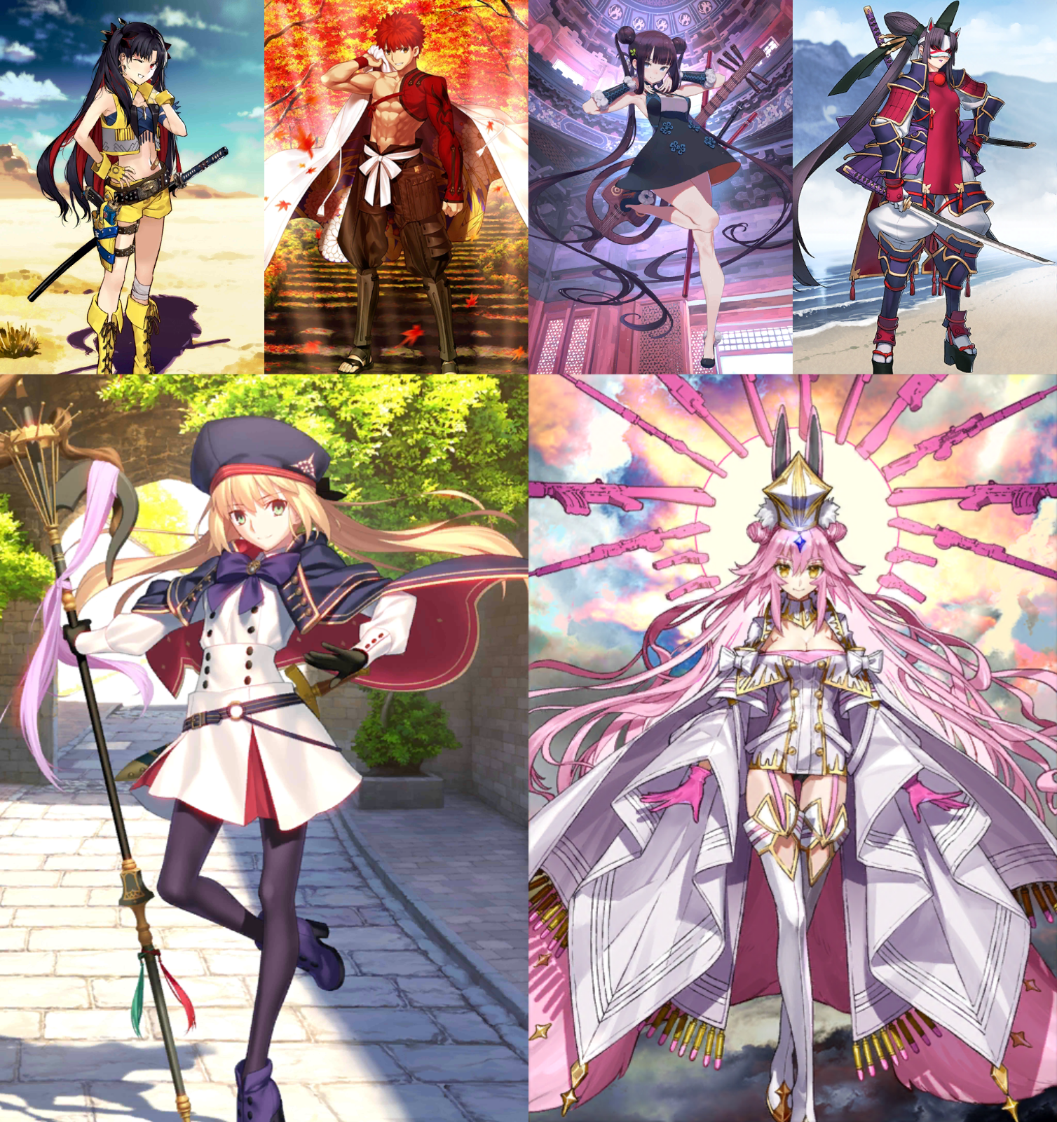 [JP]FGO Artoria Caster Castoria Koyanskaya Space Ishtar Muramasa Yang ...