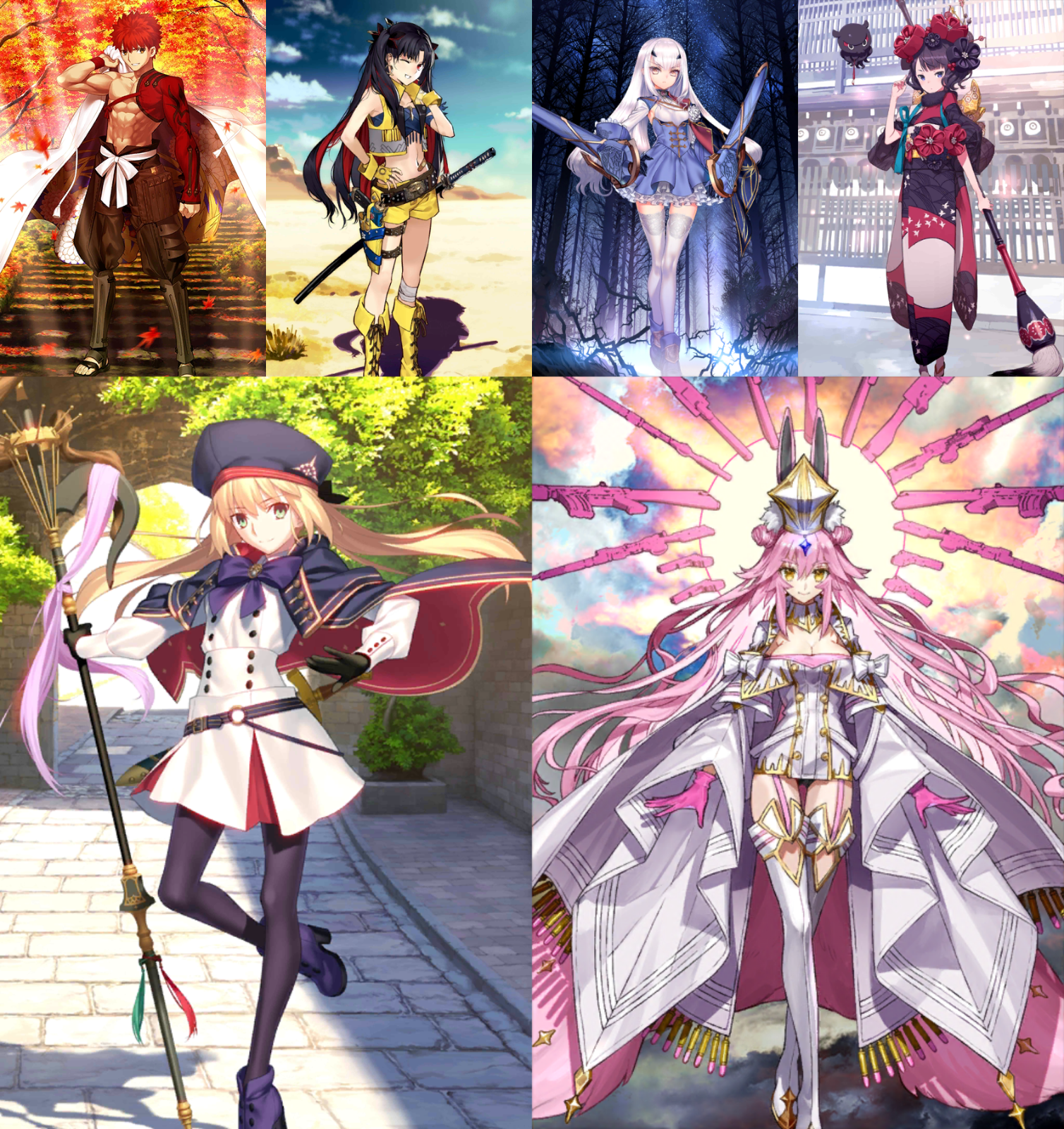 [JP]FGO Artoria Caster Castoria Space Ishtar Muramasa Fairy Knight Lan ...