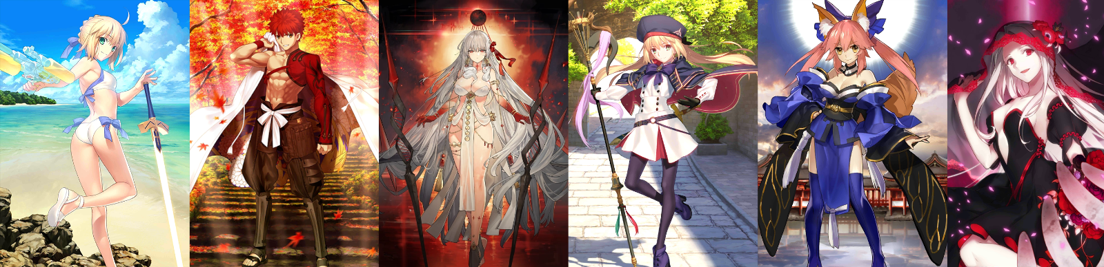 [JP]FGO Muramasa Artoria(NP4 caster) Archer Durga /Kali Tamamo Fate Gr ...