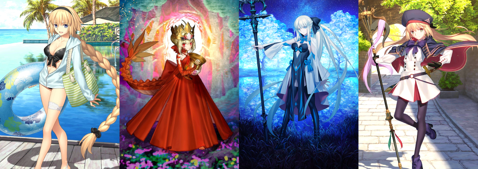 [JP]FGO NP2 Jeanne archer Artoria Caster Castoria Morgan Draco Fate Gr ...