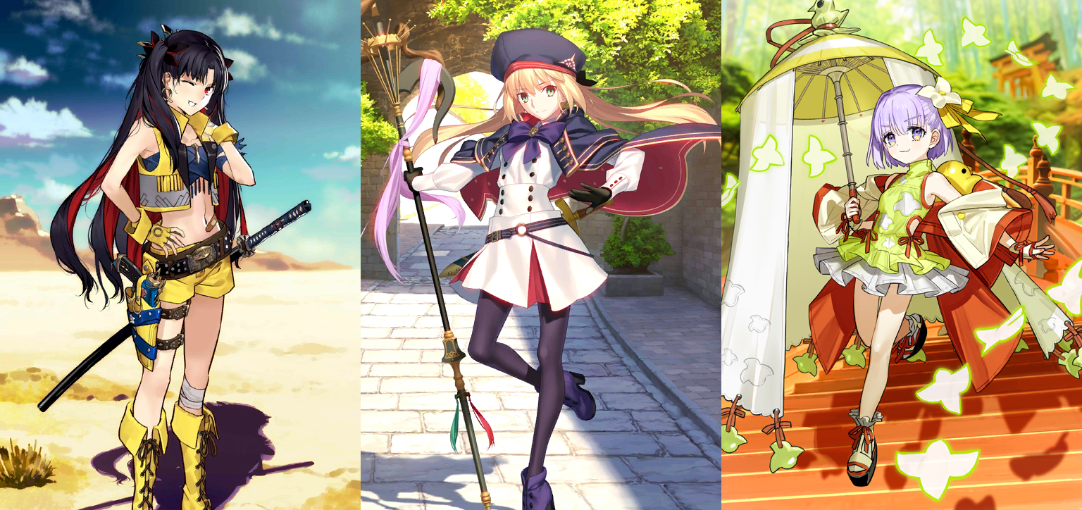 [JP][INSTANT] FGO Space Ishtar + Artoria Caster + Kazuradrop + 2600-30 – Mobile Games Starter