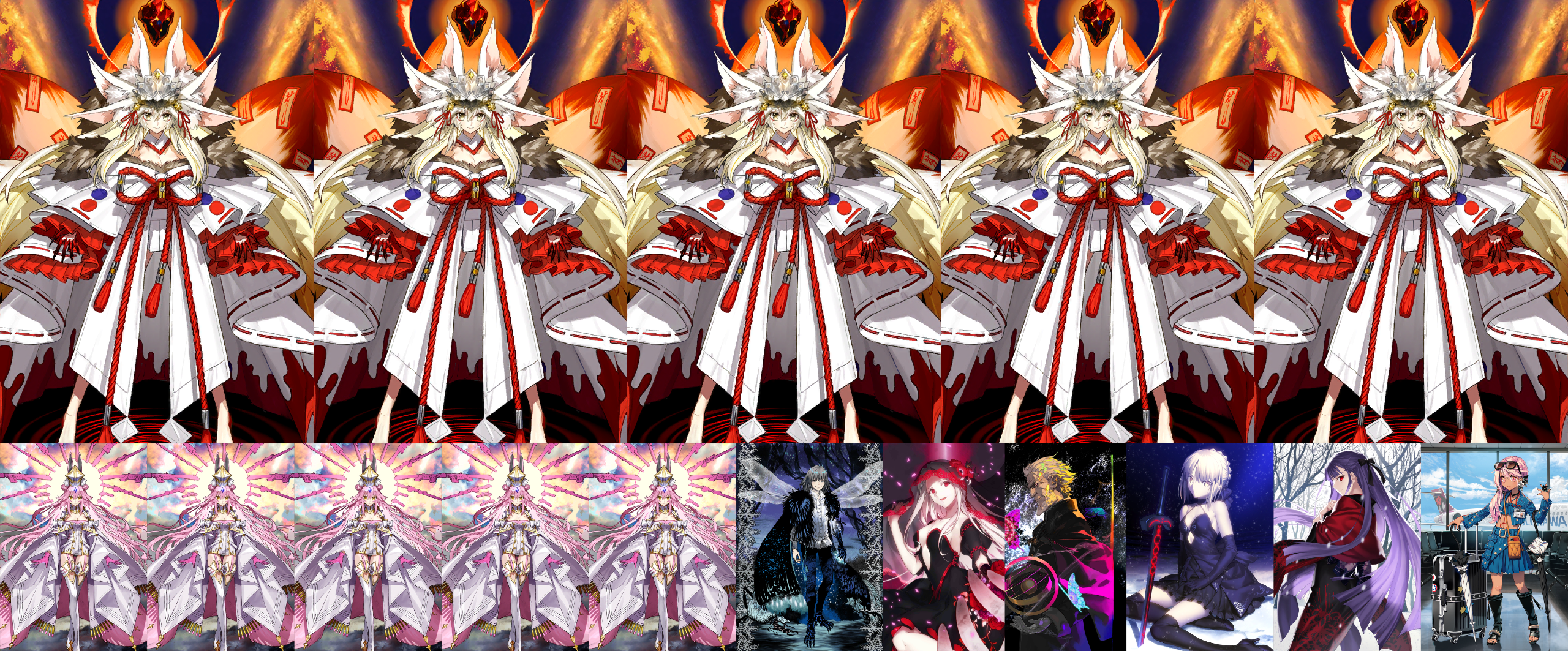 [NA] FGO double NP5 Dark + NP7 Light Koyanskaya + Oberon Chloe BG Ksco ...