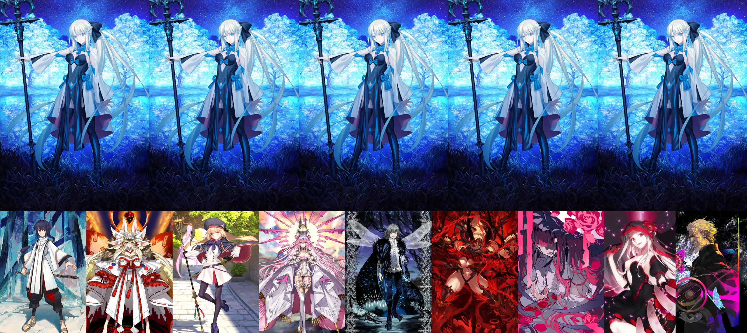 [NA] FGO NP5 Morgan + Takeru Dark Koyanskaya 2 Oberon Altria Caster 5G ...