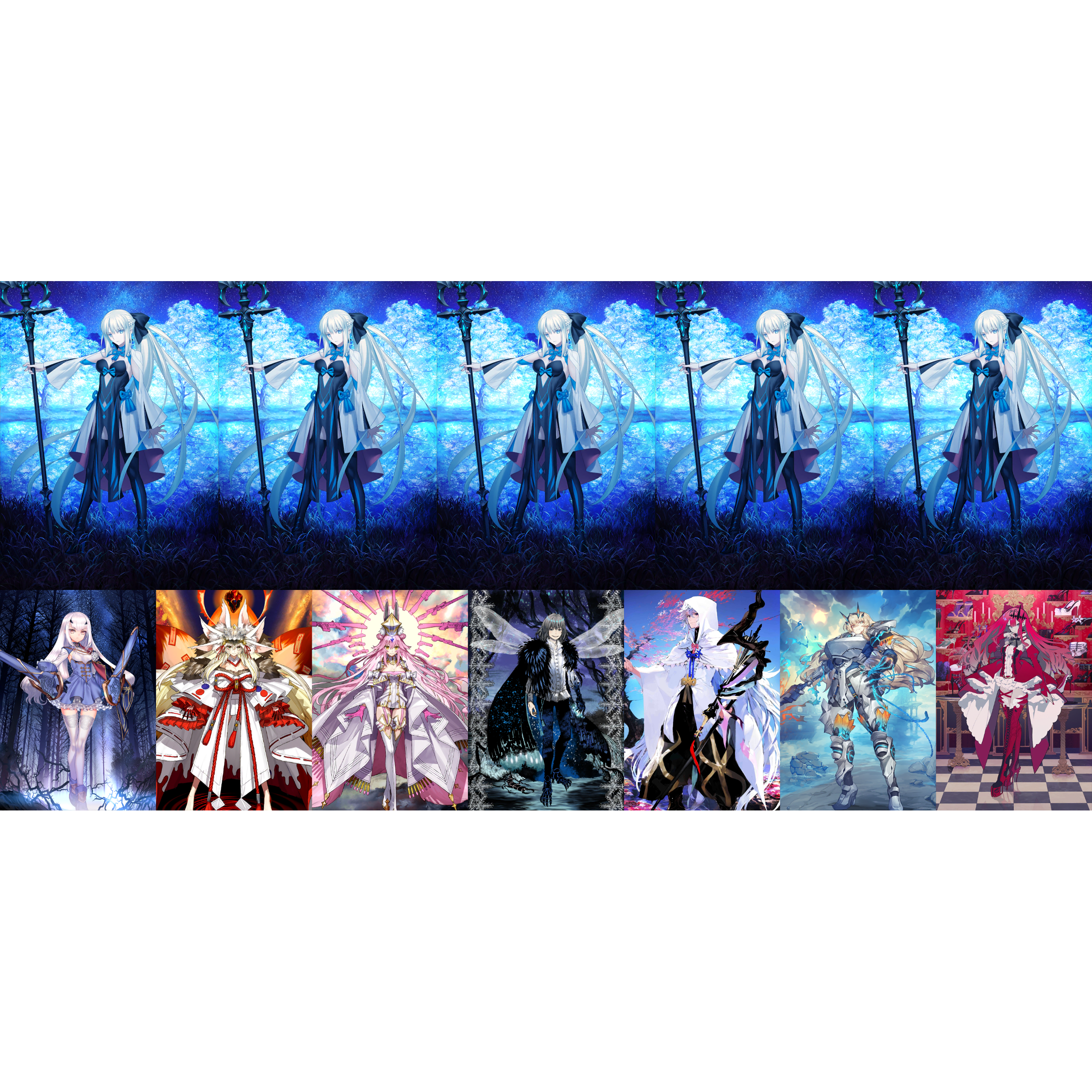 [NA] FGO NP5 Morgan +Tam Lin Lancelot Melusine Koyanskaya Light Dark O ...