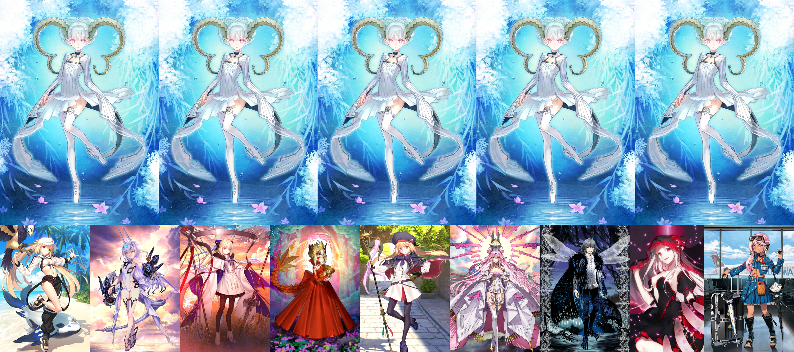 [NA] FGO NP5 Tiamat +Altria Caster Berserker Melusine ruler Aesc Draco ...