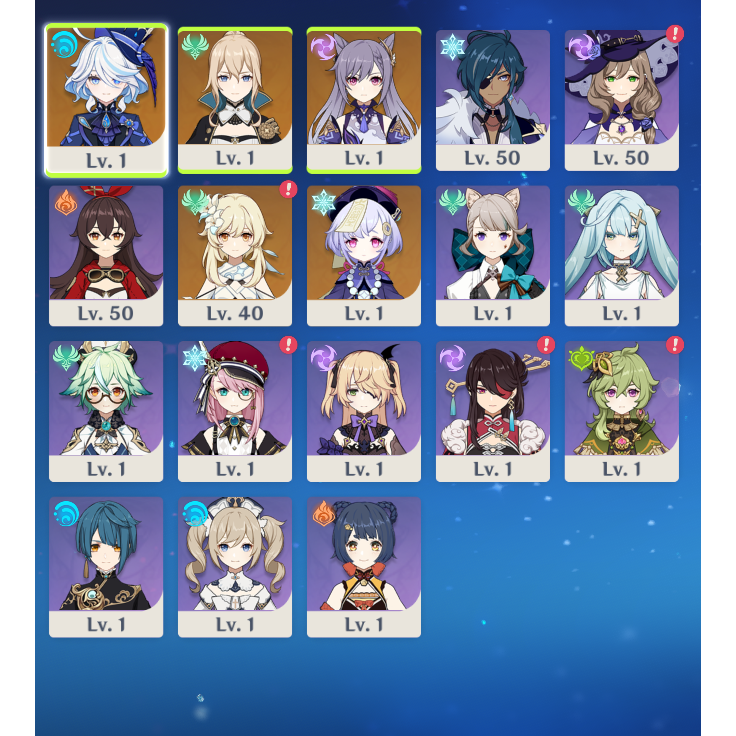 [NA] Genshin Impact C2 Furina + R1 BIS Signature Weapon Keqing AR48 AM ...