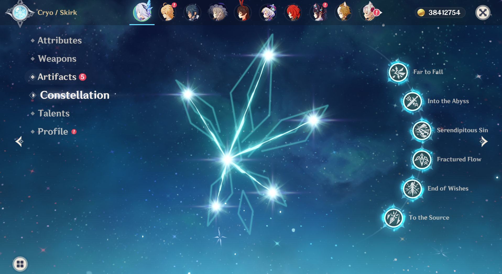 [NA] Genshin Impact C6 Skirk AR52 AMERICA Starter Farmed Account ...