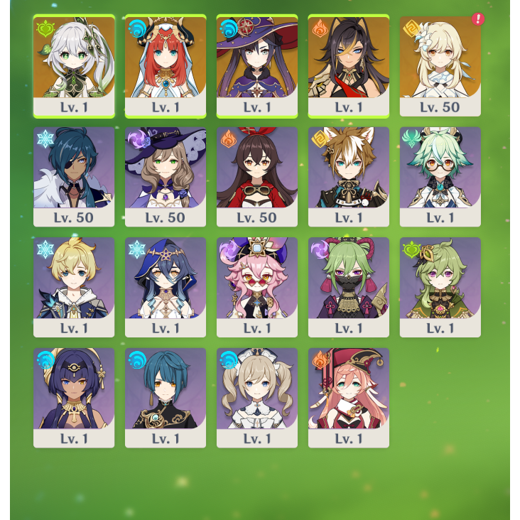 [NA] Genshin Impact Nahida, Nilou+BIS Signature weapon + Dehya 6Shinob ...