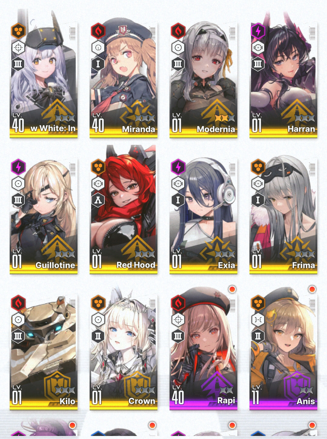 [NA] GODDESS OF VICTORY NIKKE 10SSR 3 Modernia+Red Hood+Crown+Harran+E ...