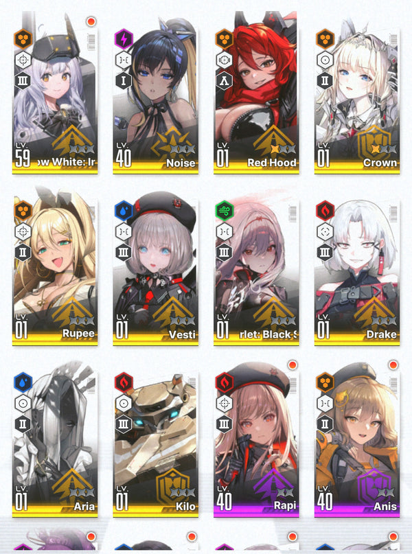 [NA] GODDESS OF VICTORY NIKKE 10SSR Scarlet: Black Shadow+2 Red Hood+C ...