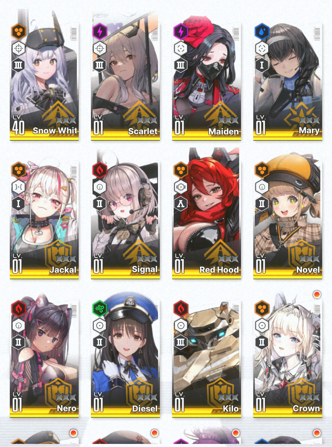 [NA] GODDESS OF VICTORY NIKKE 12SSR Scarlet+Red Hood+2 Crown+Nero+Dies ...