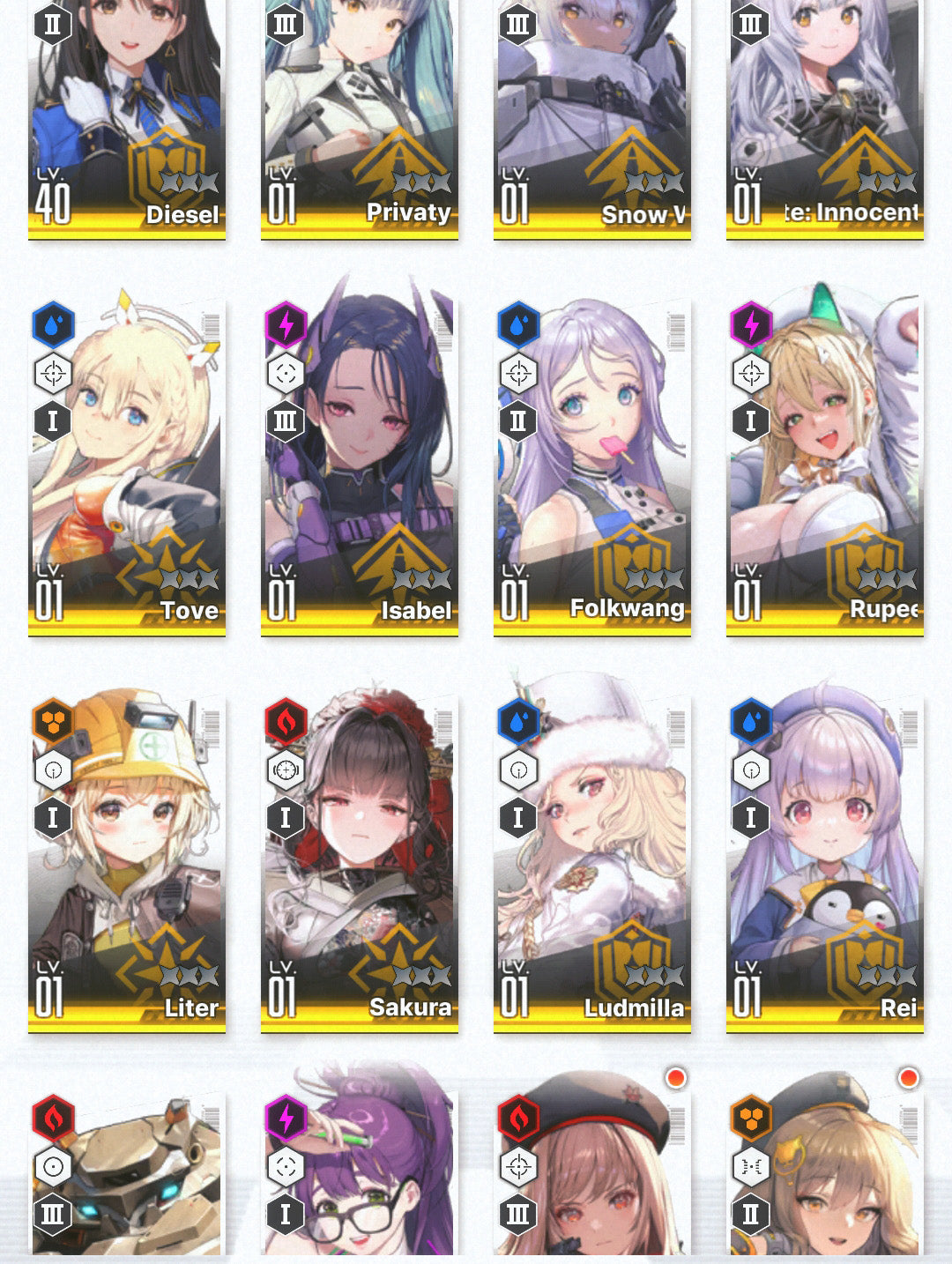 [NA] GODDESS OF VICTORY NIKKE 13SSR Winter Rupee+Liter+Tove+Sakura+Isa ...