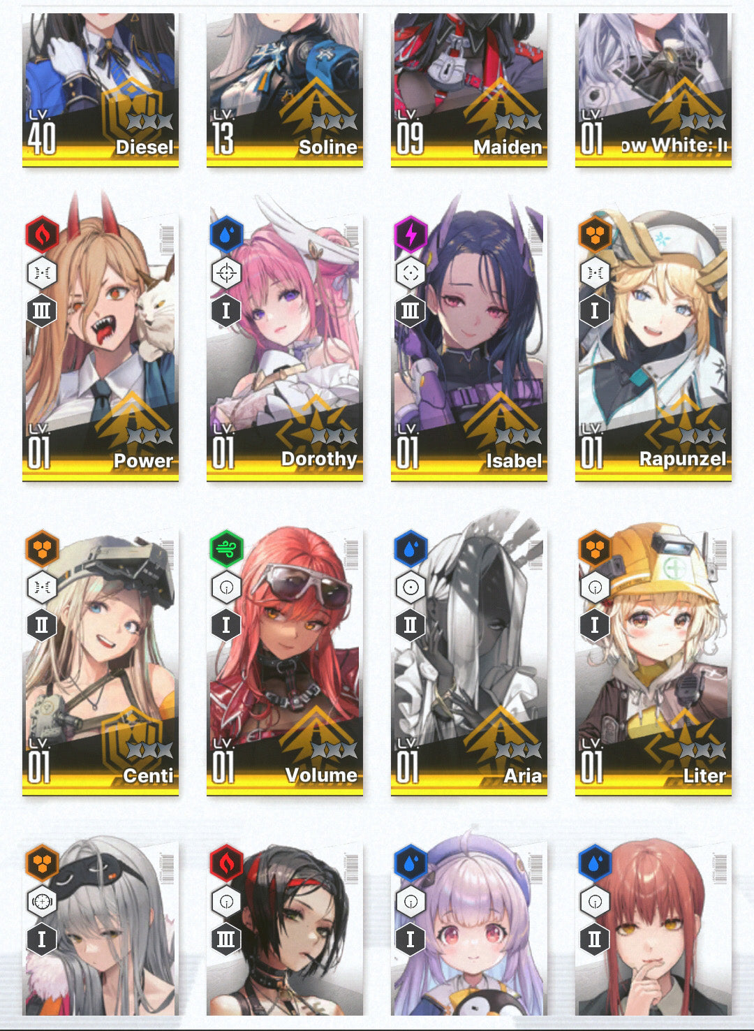 [NA] GODDESS OF VICTORY NIKKE 16SSR Makima+Coatoff+Power+Liter+Dorothy ...