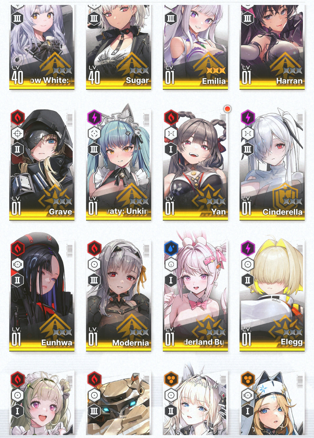 [NA] GODDESS OF VICTORY NIKKE 16SSR+Pity MLB 4 Emilia+skin+Modernia+Ci ...