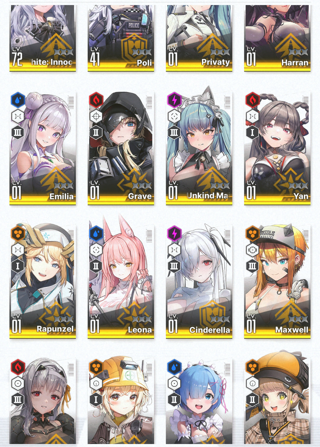 [NA] GODDESS OF VICTORY NIKKE 18SSR+Pity Emilia+Rem+skin+Ram+Modernia+ ...