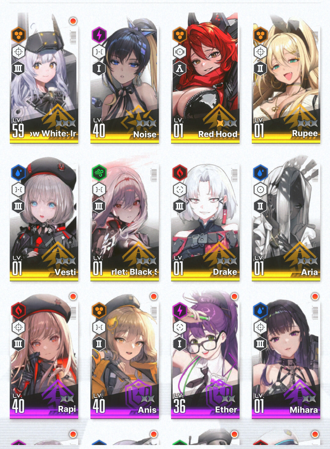 [NA] GODDESS OF VICTORY NIKKE 8SSR Scarlet: Black Shadow+2 Red Hood+ s – Mobile Games Starter