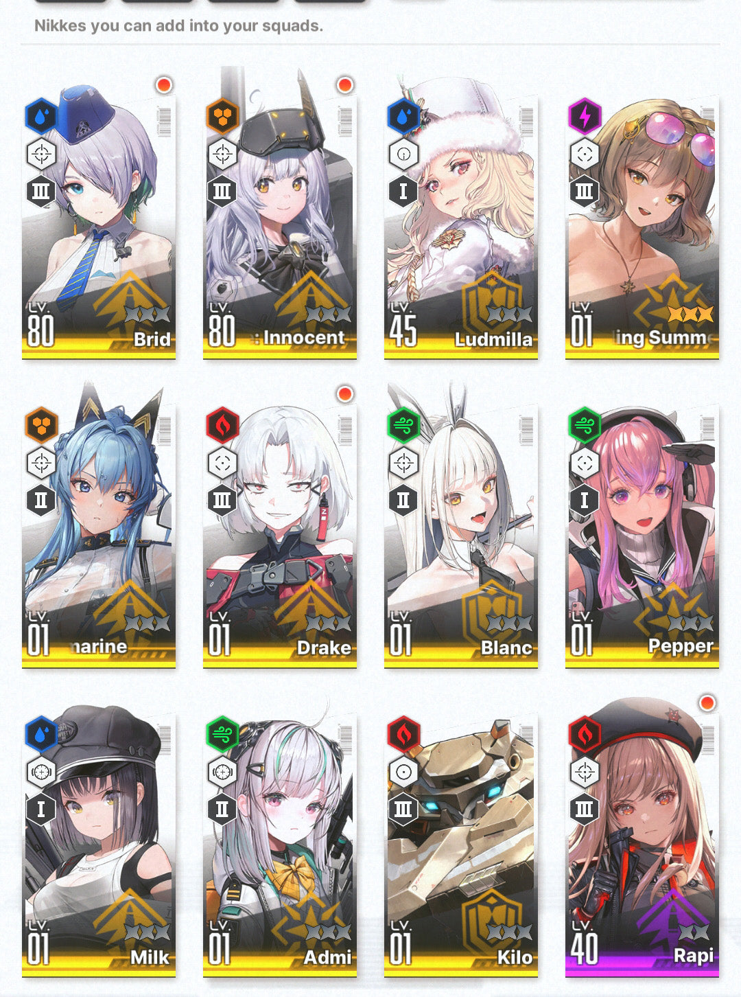 [NA] [INSTANT] NIKKE 11SSR MLB 4 Sparkling Summer Anis+Helm+Pity+ GODD ...