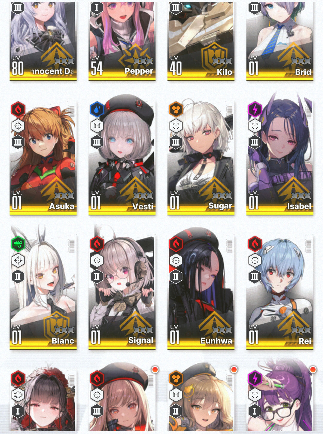 [NA] [INSTANT] NIKKE 13SSR Asuka+Rei+Skin+Blanc+Sakura+Isabel++ GODDES ...