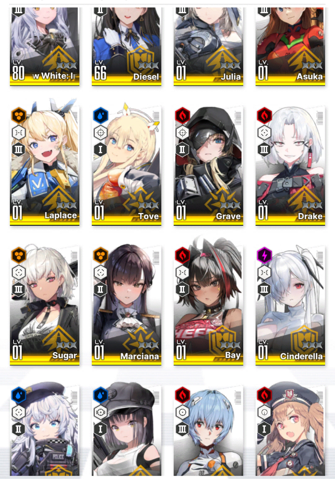 [NA] [INSTANT] NIKKE 18SSR Asuka+Rei+Skin+Cinderella+Grave+Tove+Bay++ ...