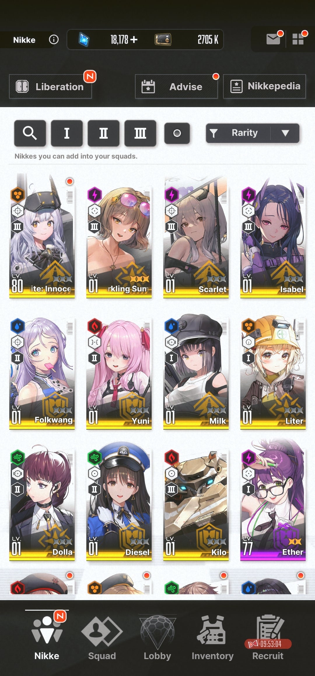 [NA] NIKKE 11SSR MLB 4 Sparkling Summer Anis+Scarlet+Liter+18000gems ...