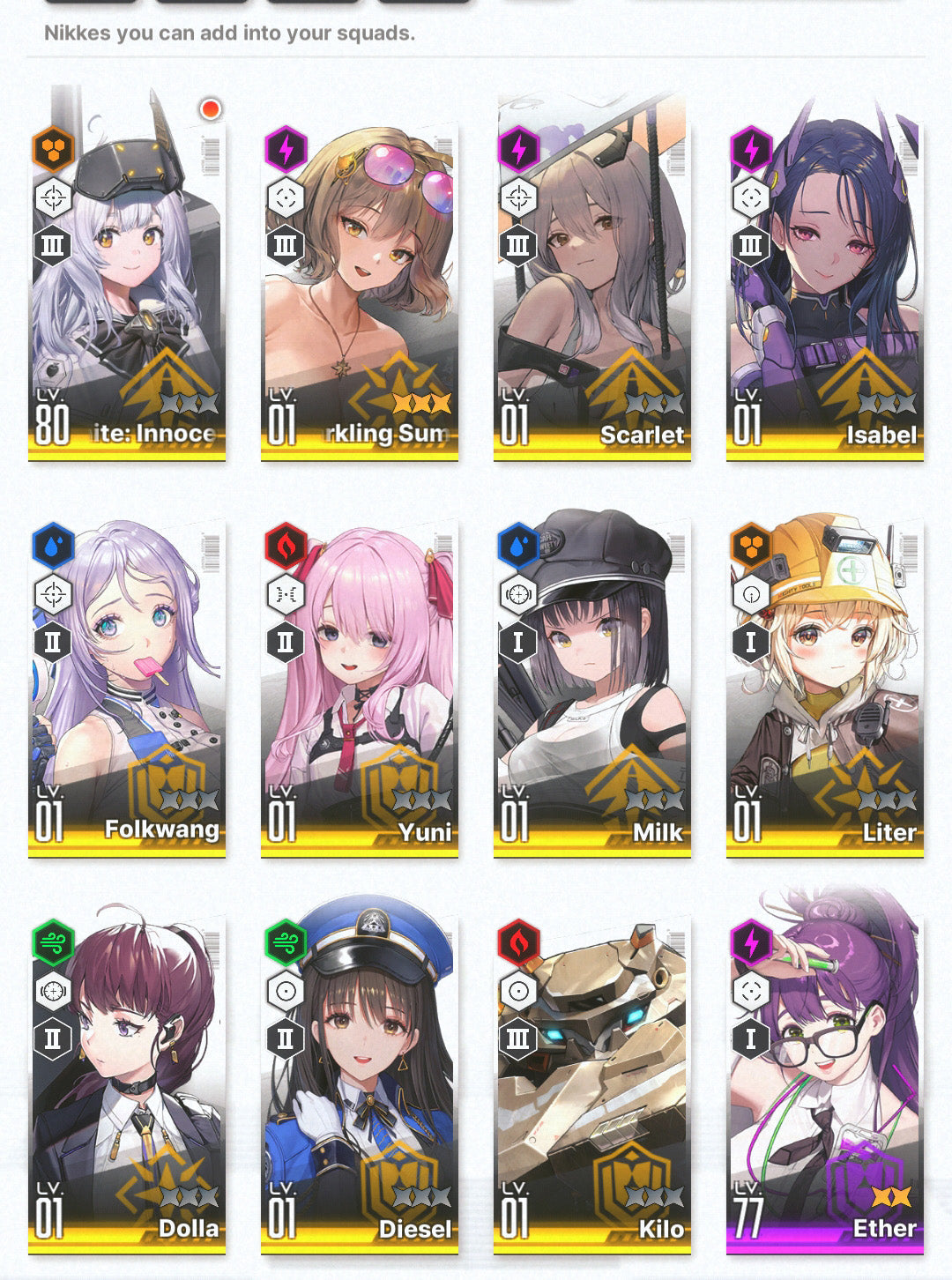 [NA] NIKKE 11SSR MLB 4 Sparkling Summer Anis+Scarlet+Liter+18000gems ...