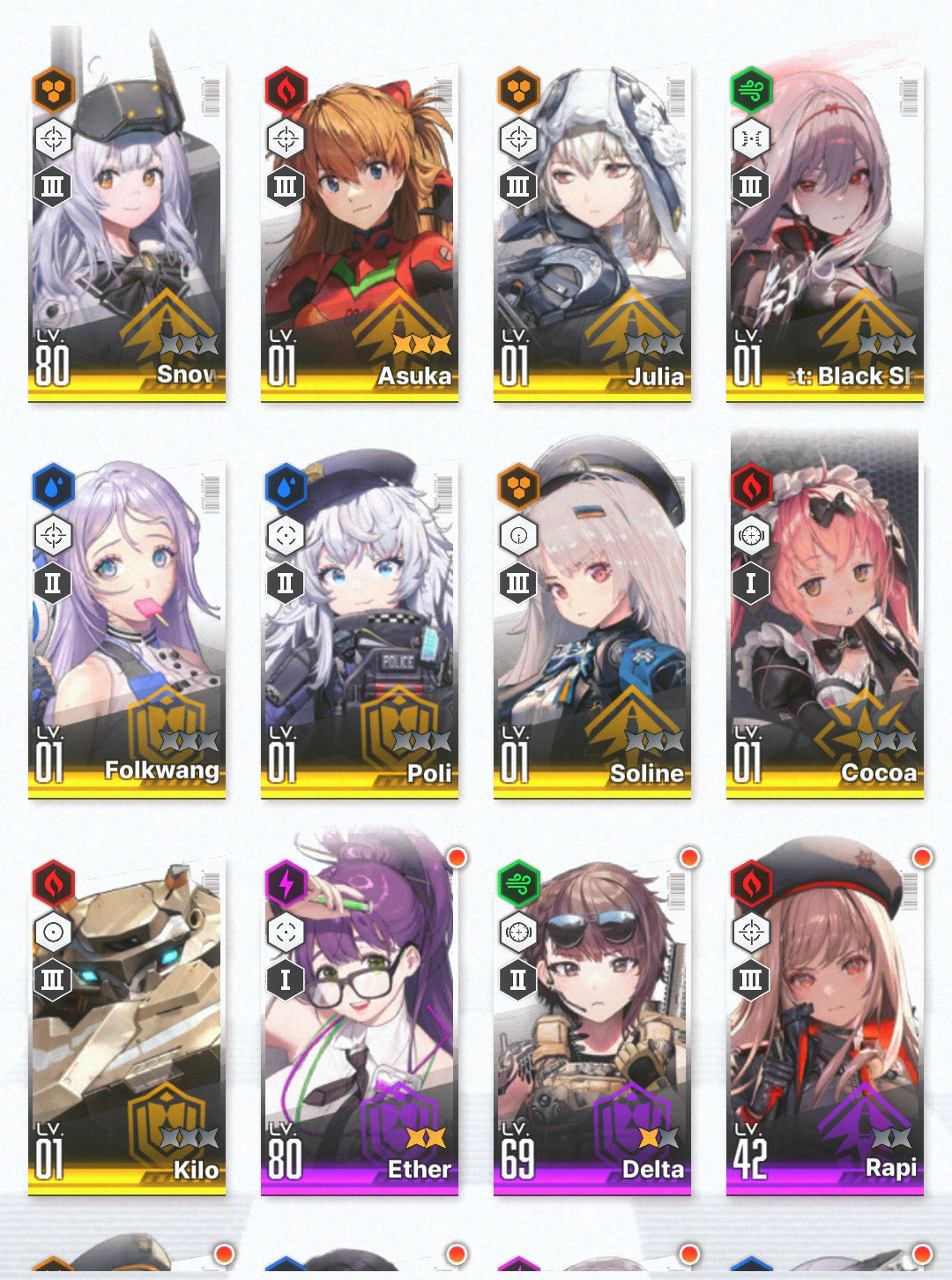 [NA] NIKKE 9SSR MLB 4 Asuka+Skin+Scarlet Black Shadow+12000 gems++ GOD ...