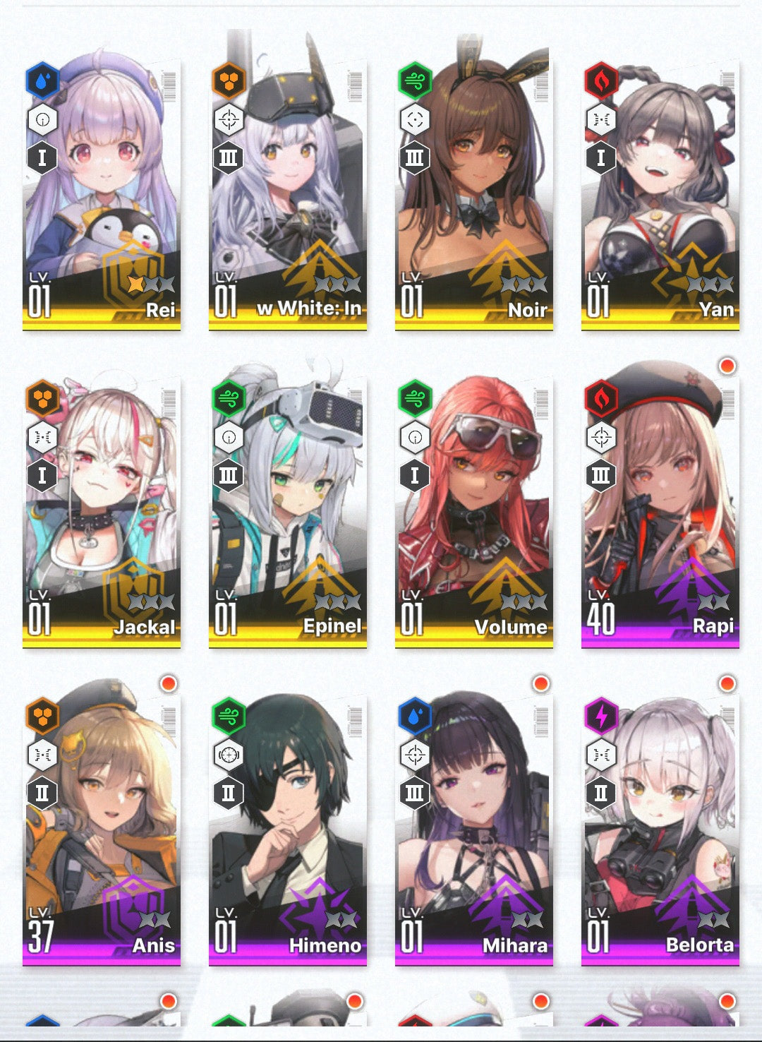 [NA]EN GODDESS OF VICTORY NIKKE 7SSR Noir+Volume+Jackal+Yan+Epinel+Rei ...