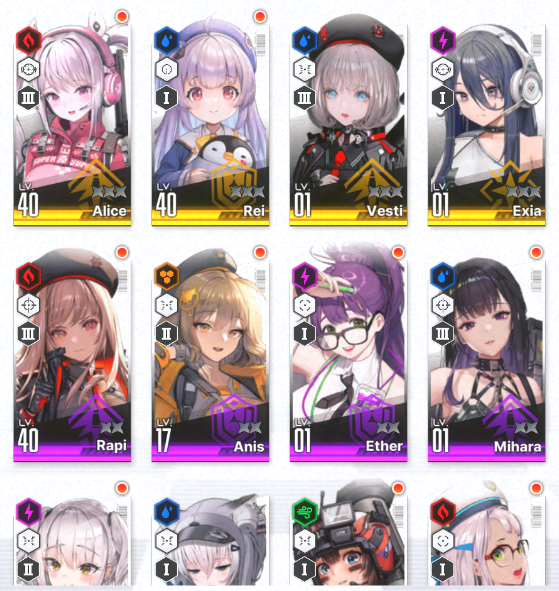 [NA]EN GODDESS OF VICTORY NIKKE Alice+Exia+Vesti+Rei++ starter account ...